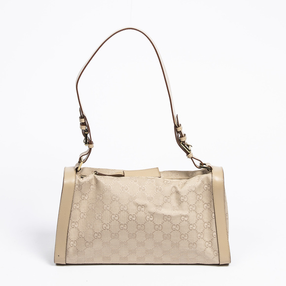 Gucci | Bags | Gucci Small Rectangular Zip Tote In Beige Monogrammed ...